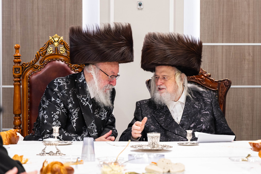 אדמו"רי בורו פארק ווויען חוגגים ברית משותפת לצאצא | כיכר השבת